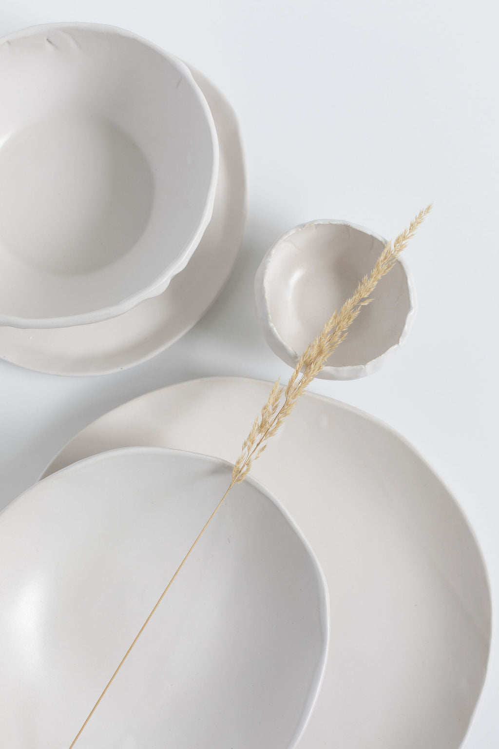 White Matte Dinnerware – Tagliaferro Ceramics